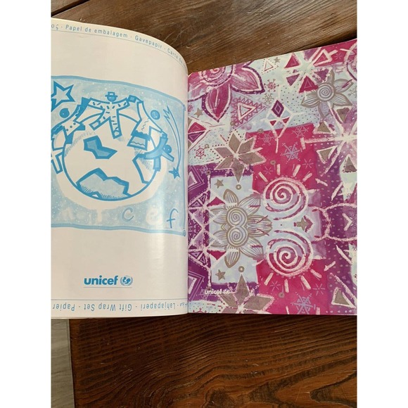 Unicef | Art | Vintage Unicef Gift Wrap Book Of Wrapping Paper Sheets ...